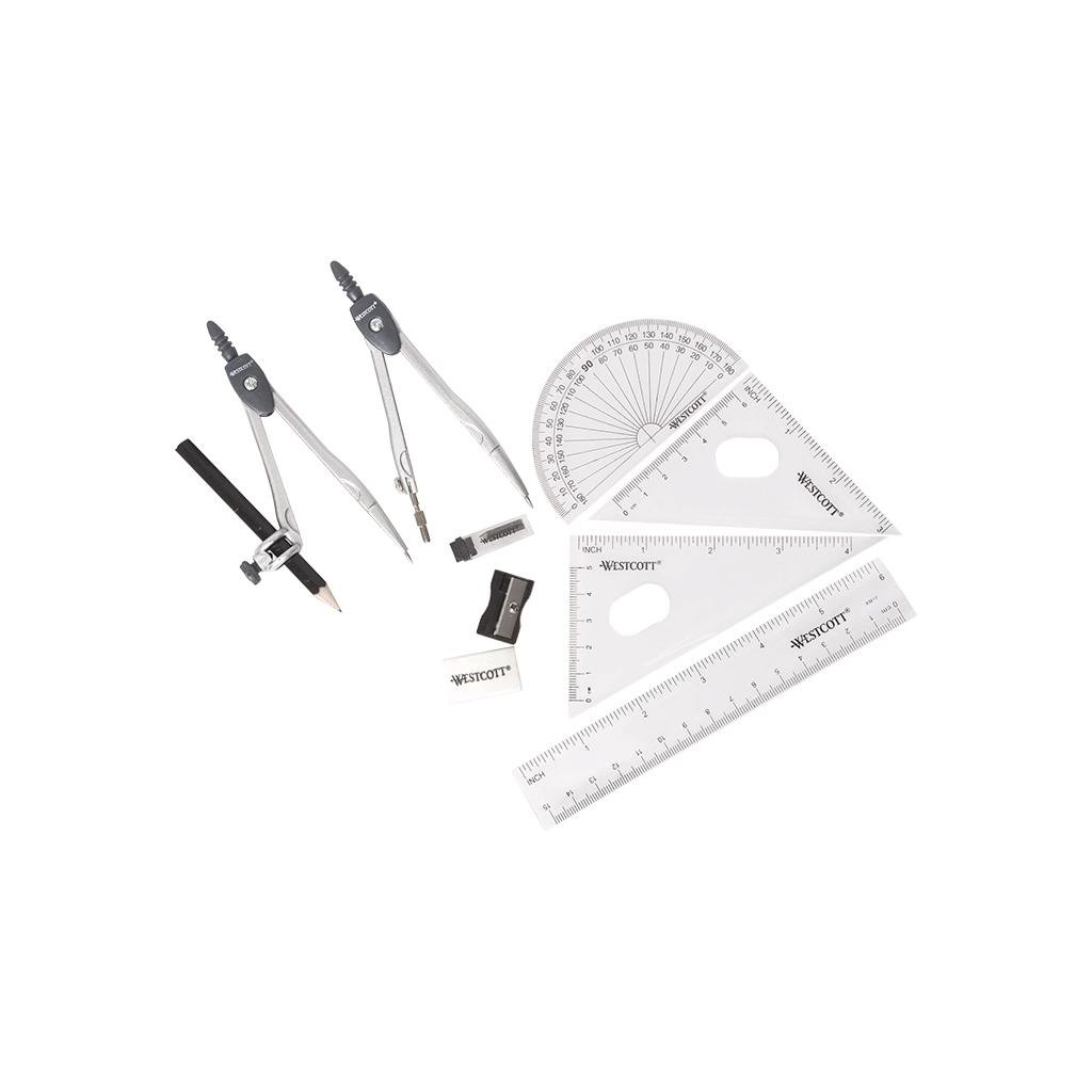 Westcott 10-Piece Math Set - Midwest Technology Products