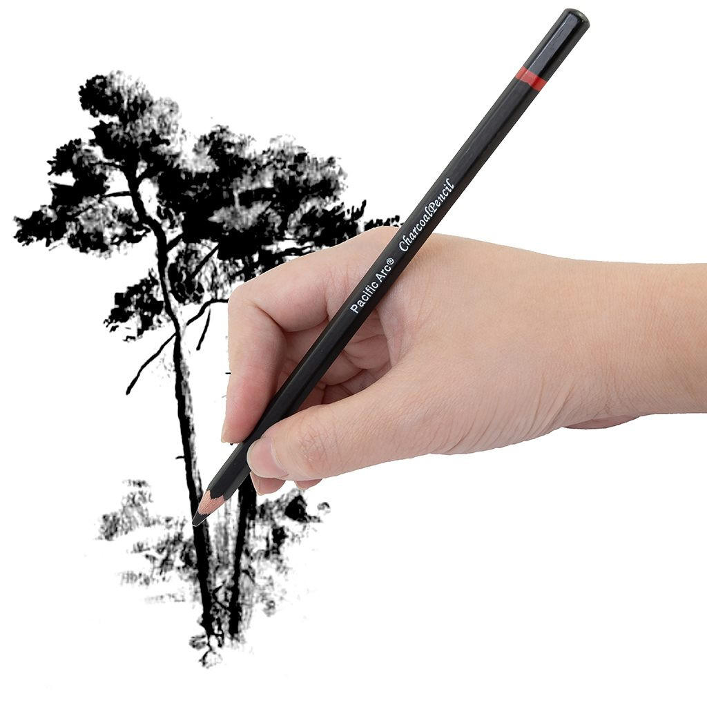 Pacific Arc Charcoal Pencils, 6-Pack | Midwest Technology