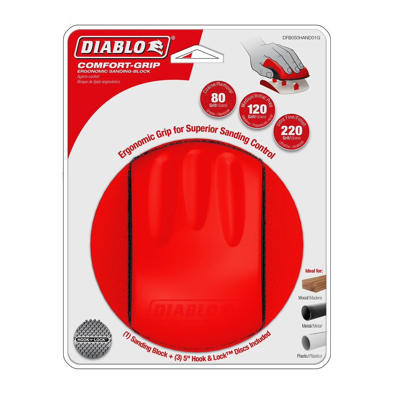 Diablo Comfort-Grip Hand Sanding Block - Midwest Technology Products