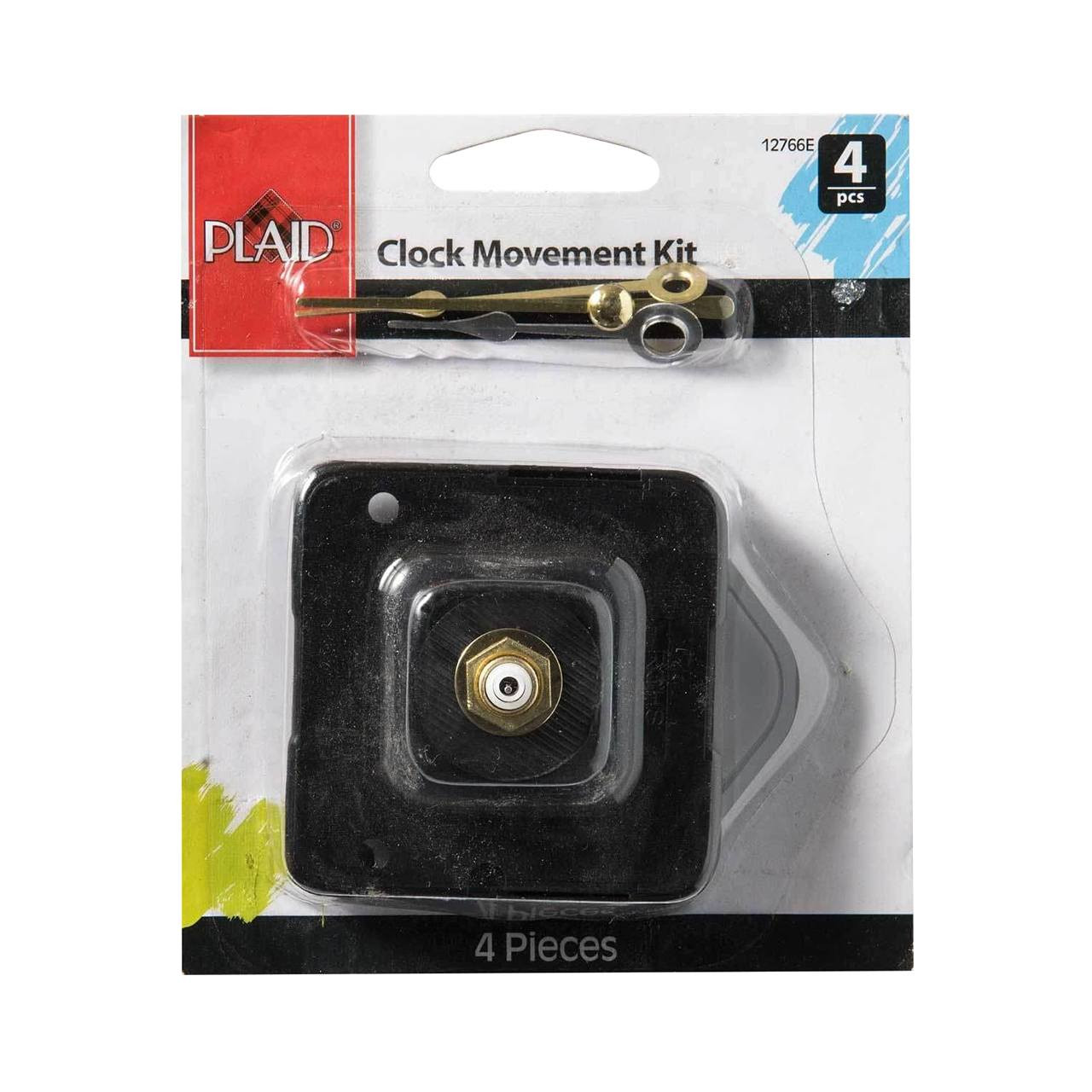 Plaid Clock Movement Kit with Hands - Midwest Technology Products