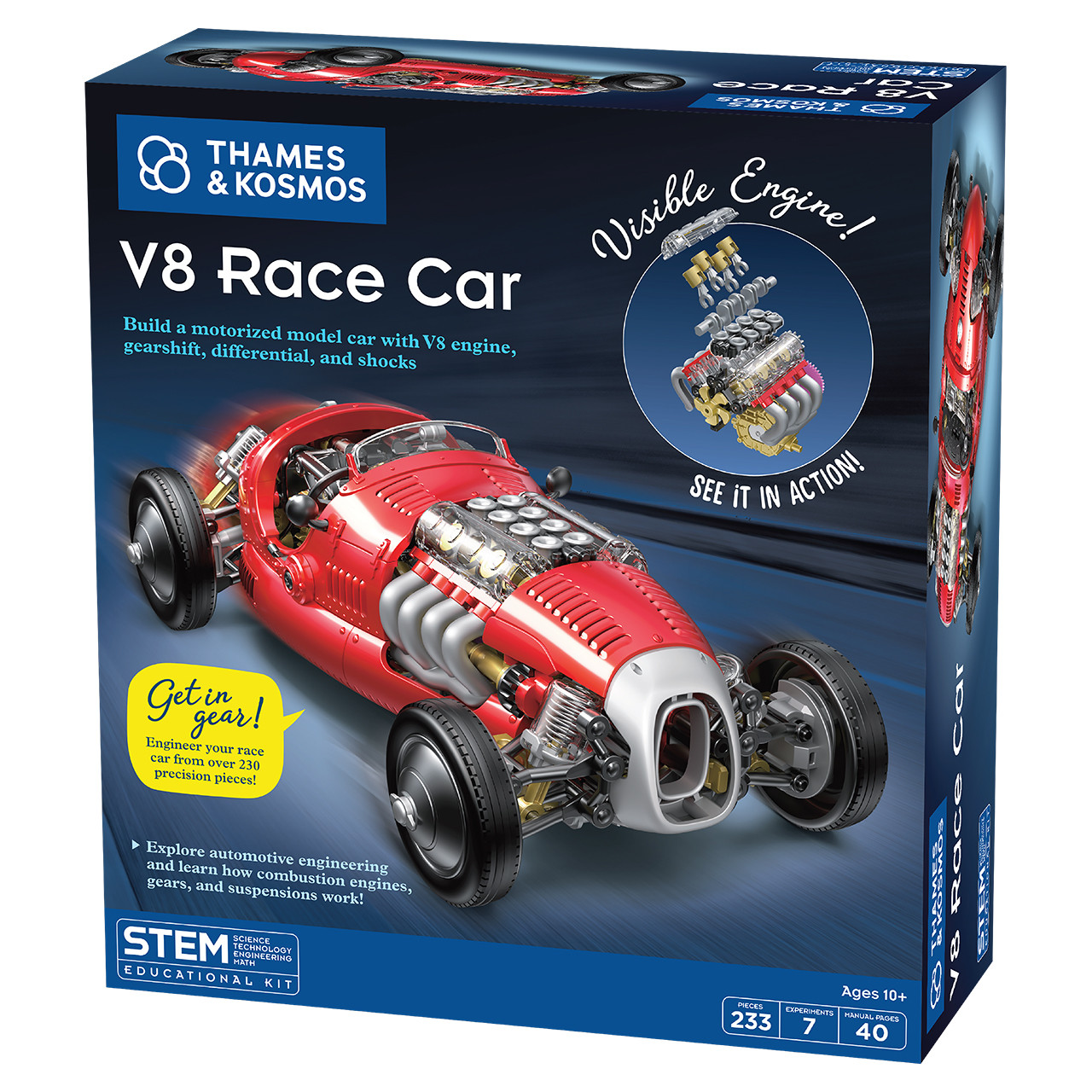 Thames & Kosmos V8 Race Car STEM Kit | Midwest Technology