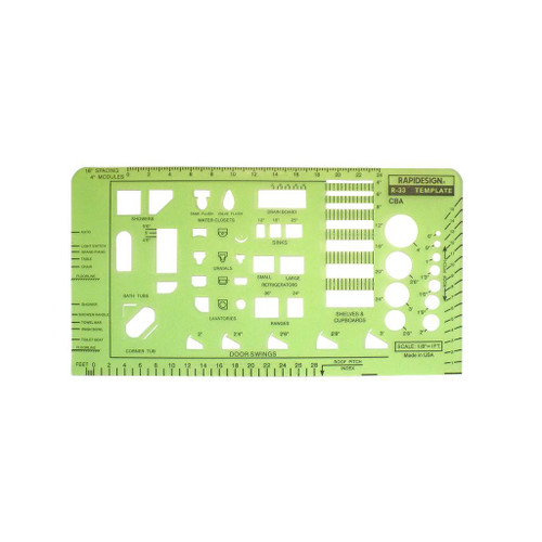 Rapidesign CBA Architectural Template - Midwest Technology Products