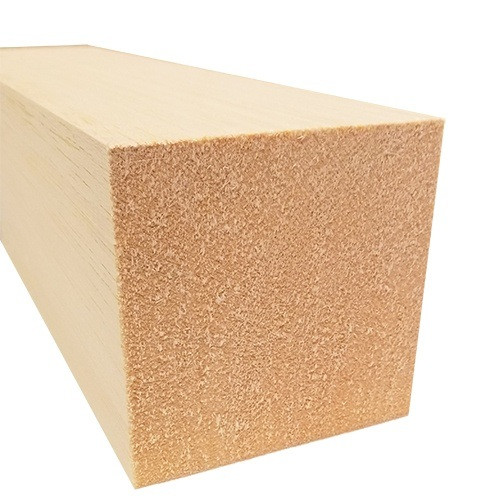 Balsa Wood Block, 3" x 3" x 12", 1/pkg