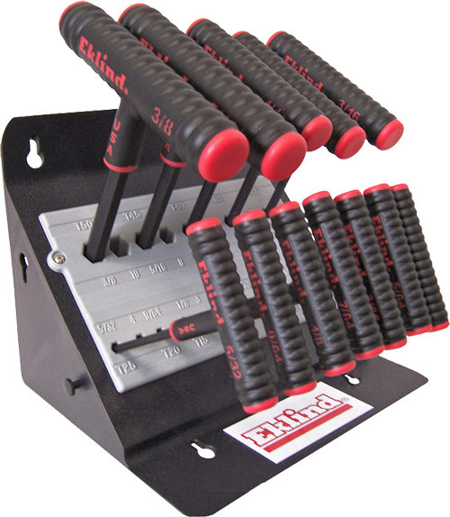 Eklind Power-T T-Handle Hex Key Set Fractional 11-Piece, 6" - Midwest ...