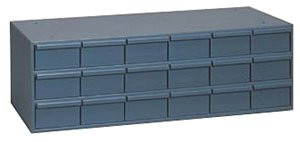 Durham Steel Drawer Storage Unit, 33-3/4"W, 18 Large Drawers - Midwest ...