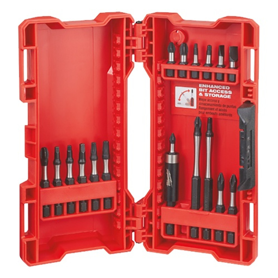 Milwaukee Shockwave Impact Duty Driver Bit Set 18 Piece Midwest