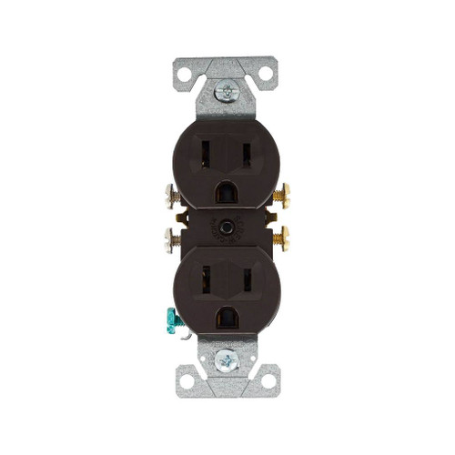 Pass & Seymour Duplex Straight Blade Receptacles, Brown - Midwest ...