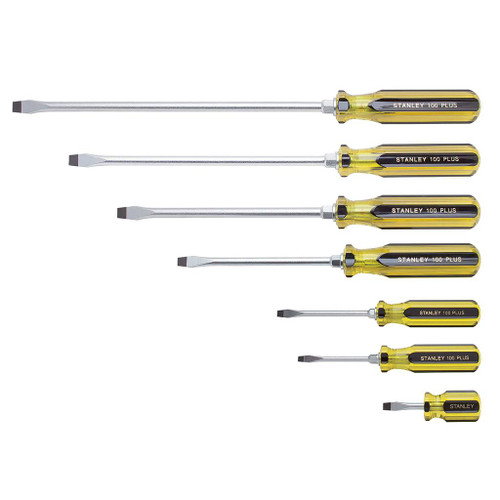 Stanley 100 Plus Standard Screwdriver Set, 7-Piece - Midwest Technology ...