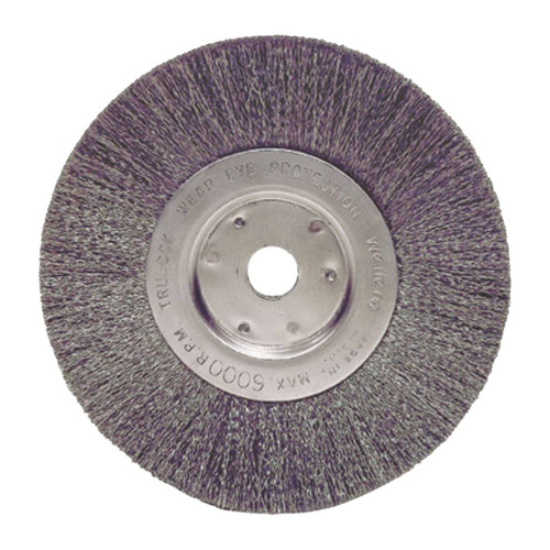 Weiler 6" Fine Wire Wheel, 1/2"-5/8" Arbor - Midwest Technology Products