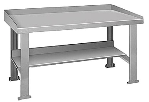 Pucel Welded Steel Work Bench, 48"W x 28"D x 32-1/2"H - Midwest ...