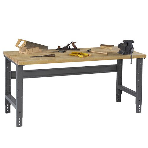 Tennsco Work Bench, 72" x 30" Hardwood Top | Midwest Technology