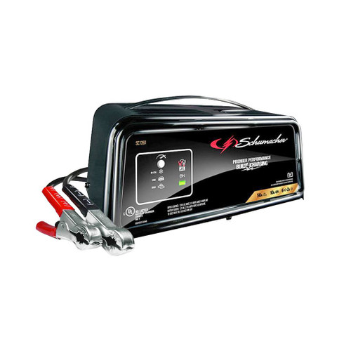 Schumacher Fully Automatic Battery Charger/Engine Starter, 50A 12V ...
