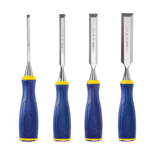 Irwin Marples Blue Chip Chisels, 4-Piece Set - Midwest Technology Products