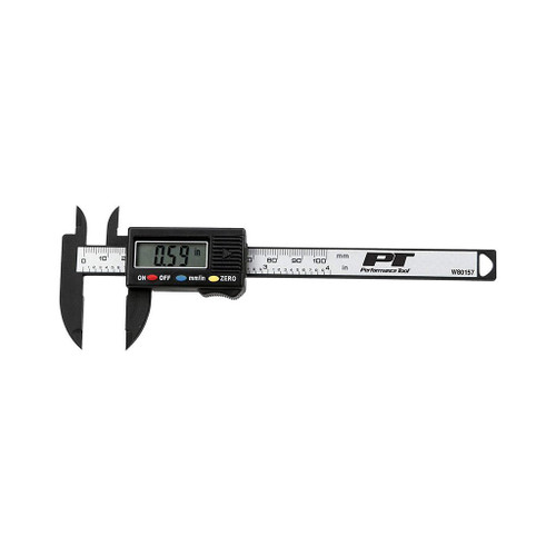 Performance Tool 4" Carbon Fiber Digital Caliper - Midwest Technology ...
