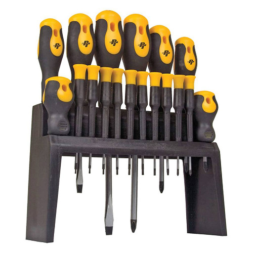 Performance Tool Screwdriver Set, 18-Piece - Midwest Technology Products