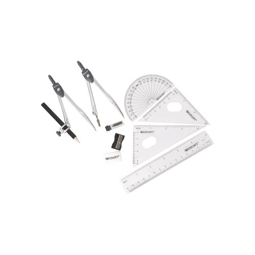 Westcott 10-Piece Math Set - Midwest Technology Products