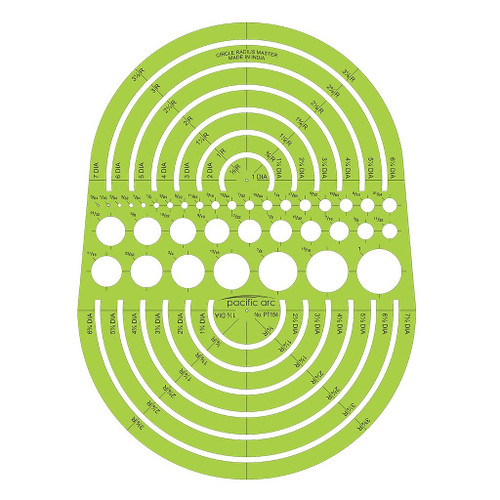 Pacific Arc Circle Radius Master Template - Midwest Technology Products