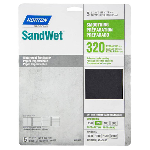 9x11 320G Sandwet Sandpaper | Sanding Sheets