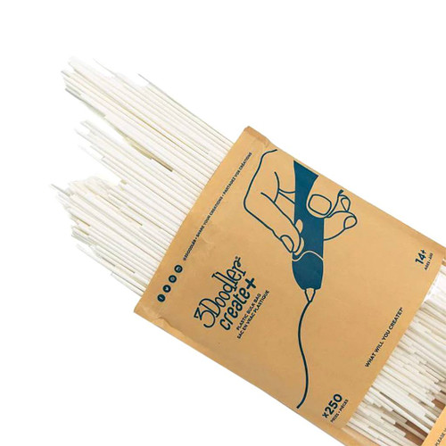 250 Strands 3Doodler White PLA Filament | Midwest Technology