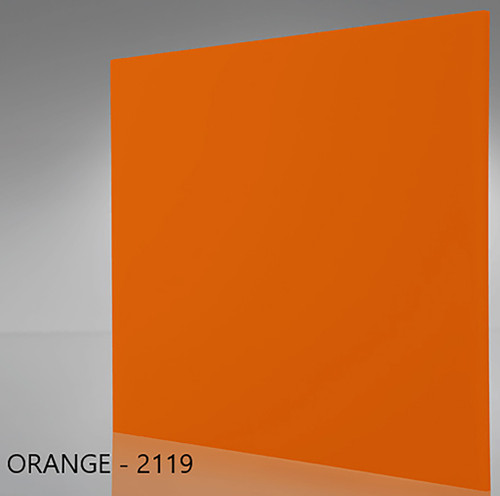 Orange Acrylic Sheet, 1/8" x 12" x 20" | Midwest Technology
