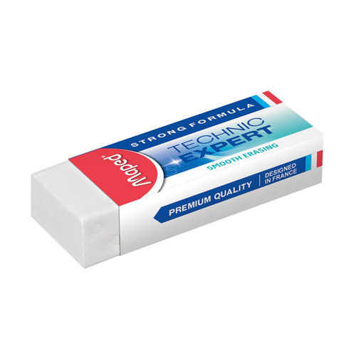 Maped White Vinyl Soft-Touch Erasers | Midwest Technology