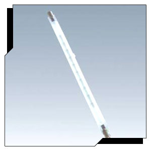 Ushio 1000W 200V Double Ended Halogen Infrared Heater Translucent Lamp