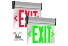 HALCO 97104 EMG-EDG-AL-RG Emergence Series Aluminum Edgelit Exit Sign