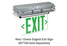 HALCO 97105 EDG-AL-RTK Edgelit Exit Sign Recessed Trim Kit | Ceiling o