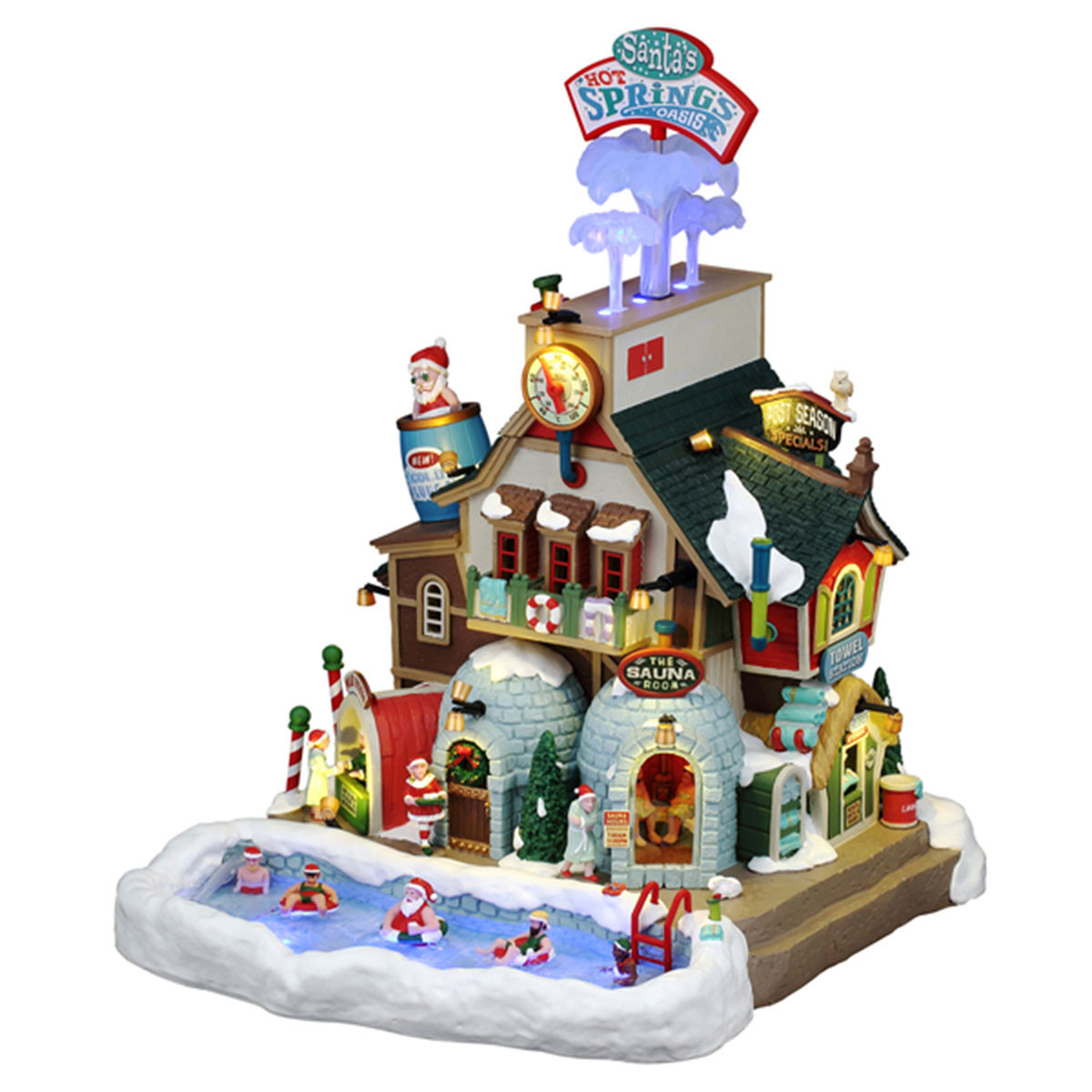 Lemax Christmas Figurine - Santa's Hot Springs Oasis | Charlies