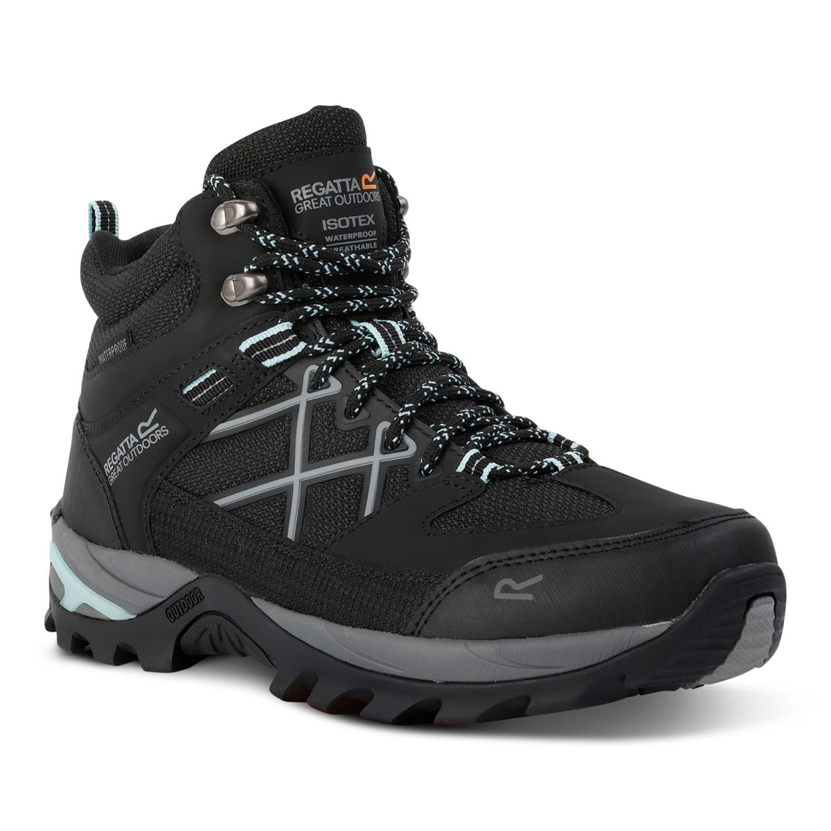 Regatta Men's Samaris III Mid Walking Boots - Black/Granite | Charlies