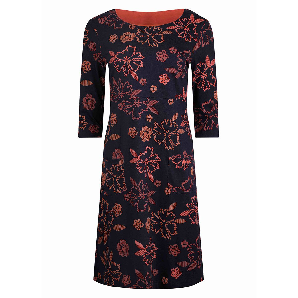 Weird Fish Women's Starshine Organic Printed Jersey Dress - Nightshade ...