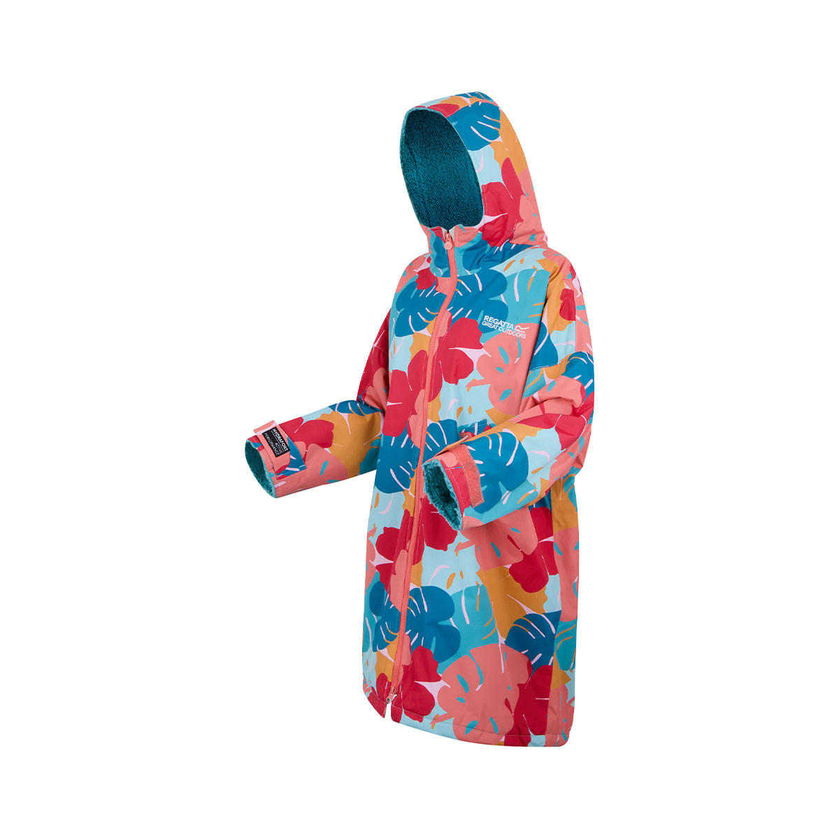 Regatta Children's Waterproof Changing Robe - Tropical Leaf | Charlies