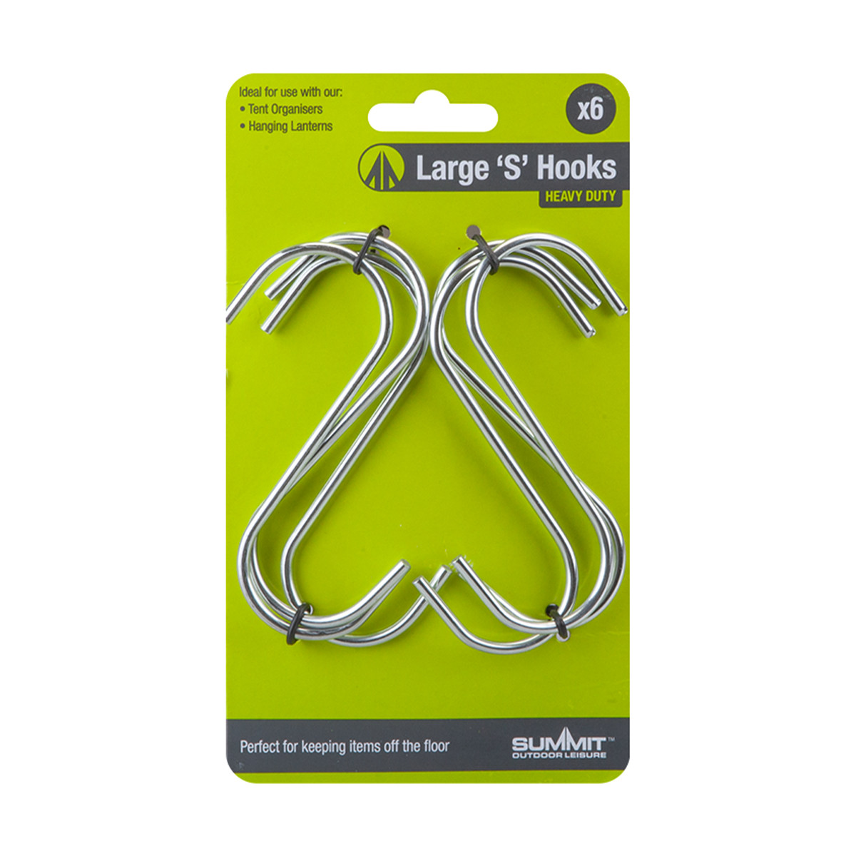Summit Large 'S' Hooks - 6 Pack | Charlies