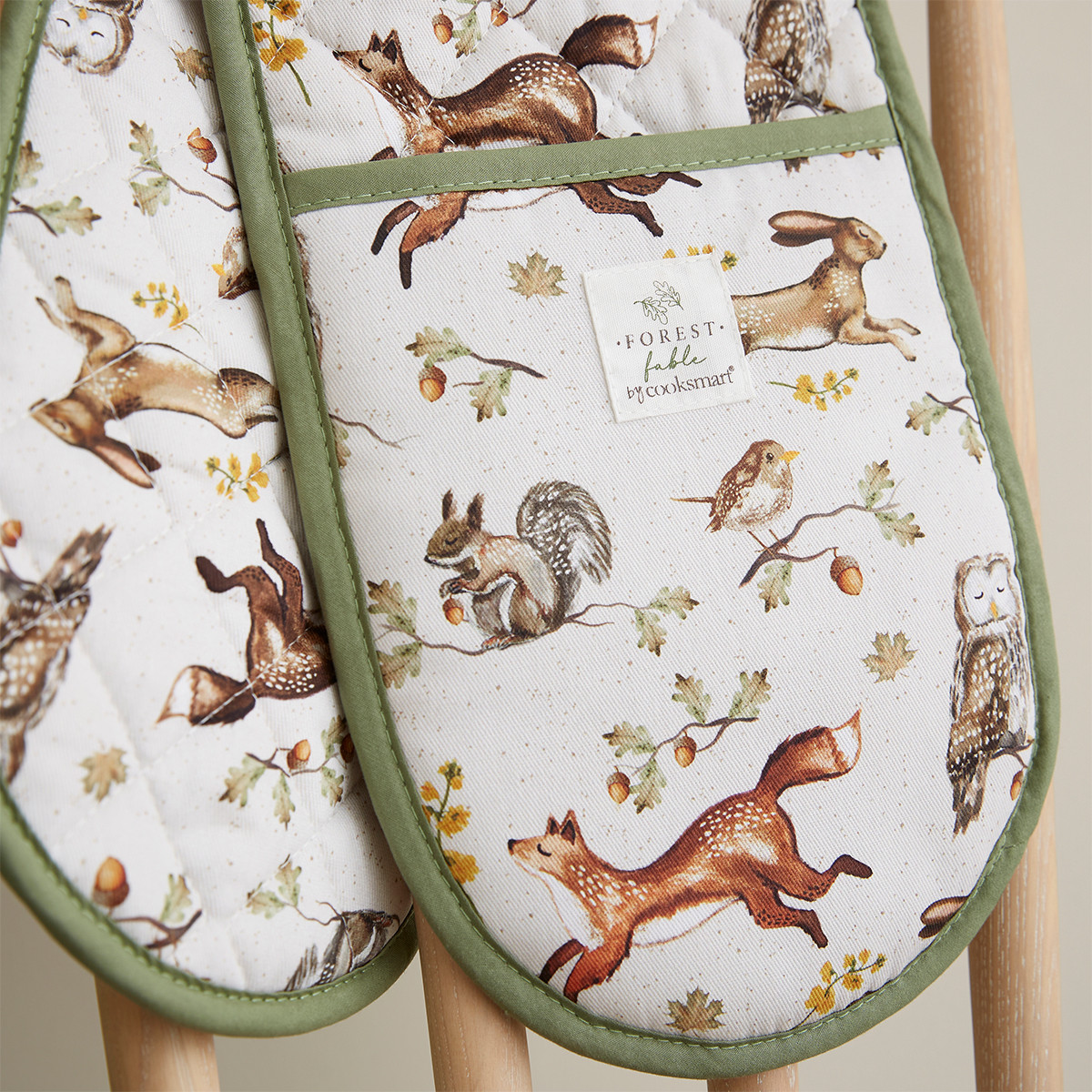 Cooksmart Forest Fable Double Oven Gloves | Charlies
