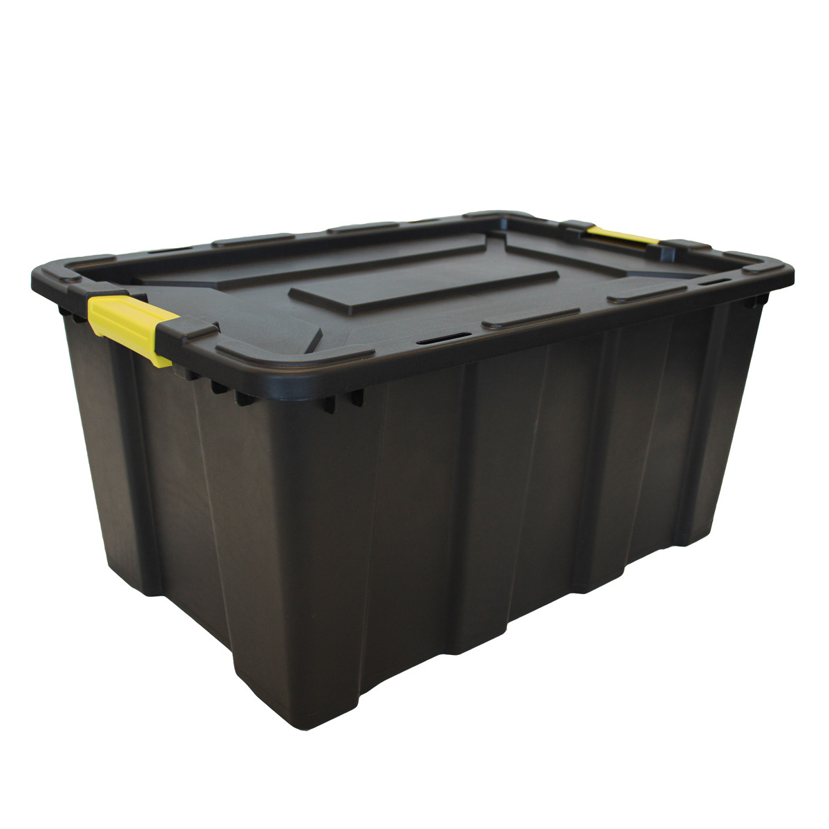 100 Litre Storage Box with Lid - Black | Charlies