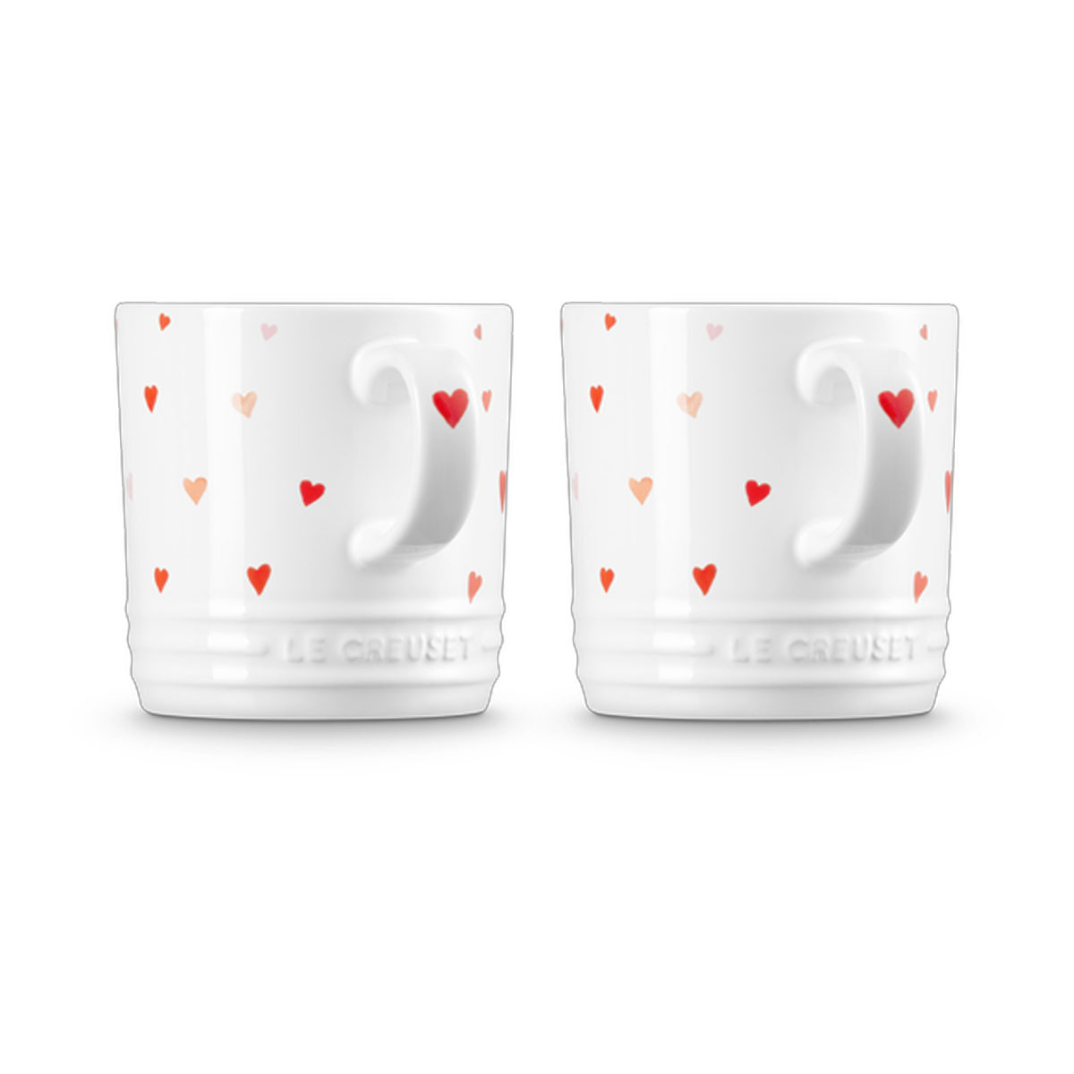 Le Creuset Stoneware Heart Mugs, 350ml - Set of 2 | Charlies