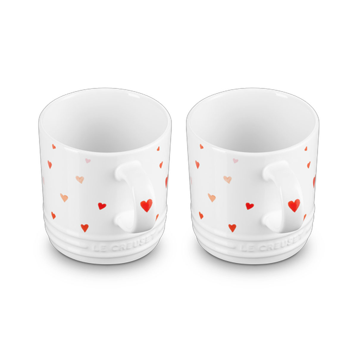 Le Creuset Stoneware Heart Mugs, 350ml - Set of 2 | Charlies