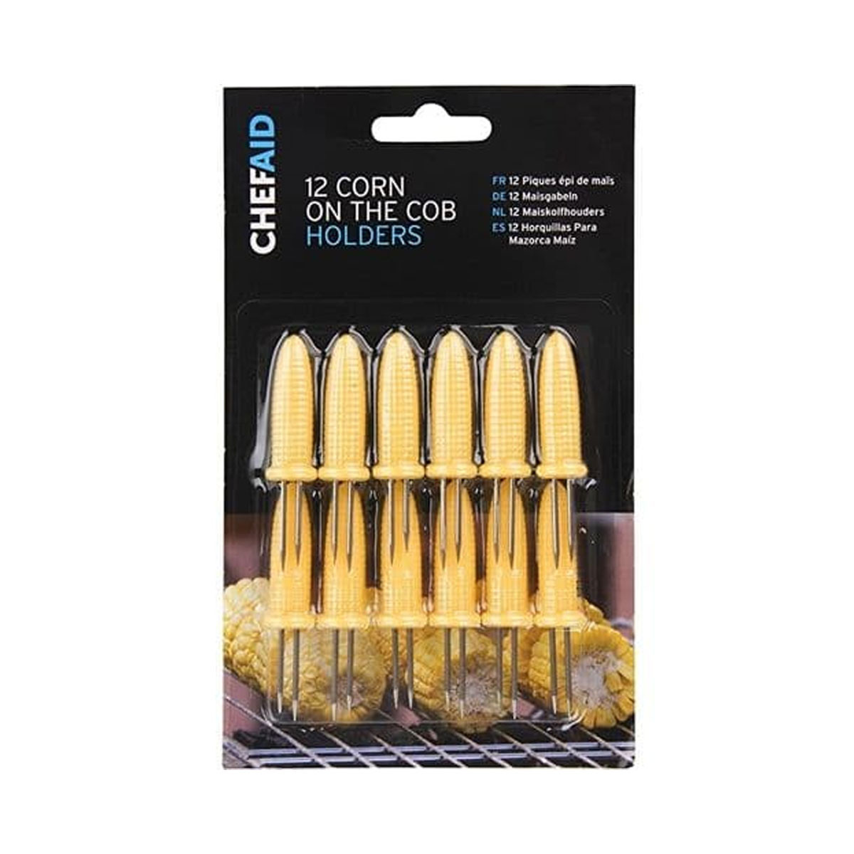 Chef Aid Corn On The Cob Forks - 12 Pack | Charlies