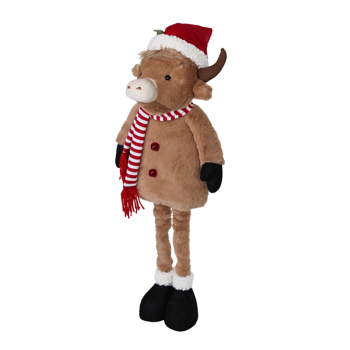 Plush Highland Cow with Extendable Legs Christmas Decoration, Boy ...