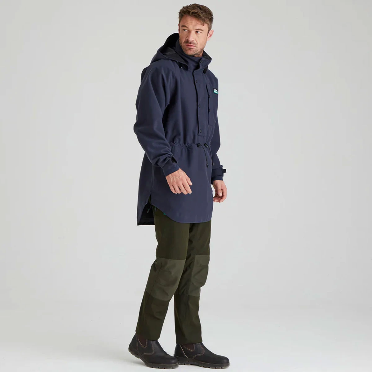 Ridgeline Men's Monsoon Waterproof Classic Smock - Navy | Charlies