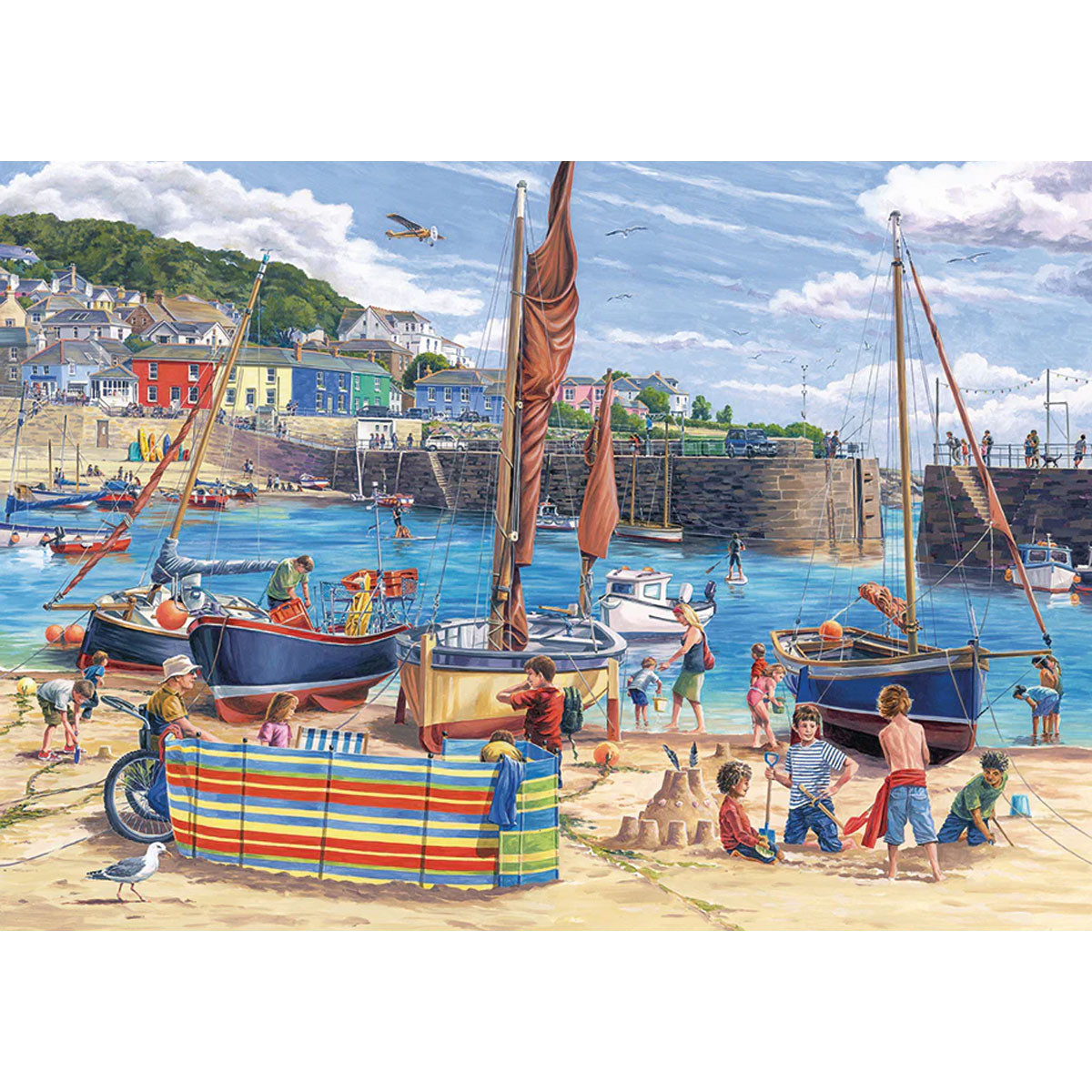Otter House Harbour Scene Jigsaw Puzzle - 1000 Piece | Charlies