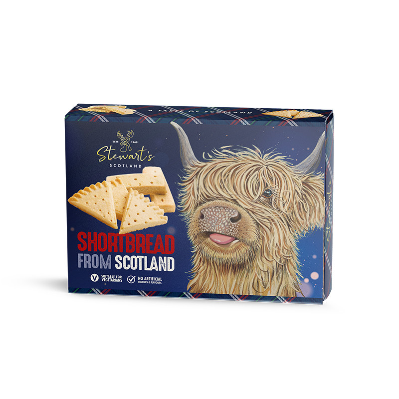 Stewarts Highland Cow Shortbread Carton - 400g | Charlies