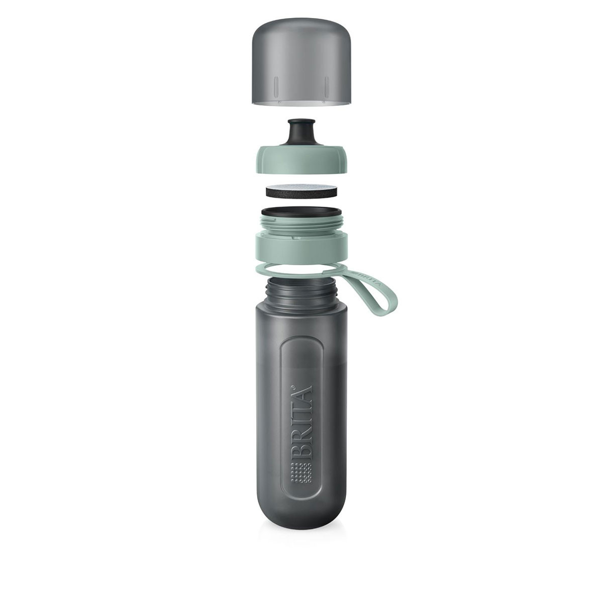 Brita Water Filter Bottle, 600ml - Dark Green | Charlies