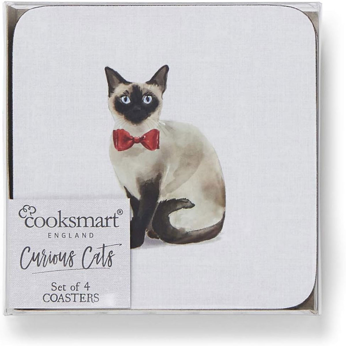 Cooksmart Cork Coasters, 4 Pack - Curious Cats | Charlies