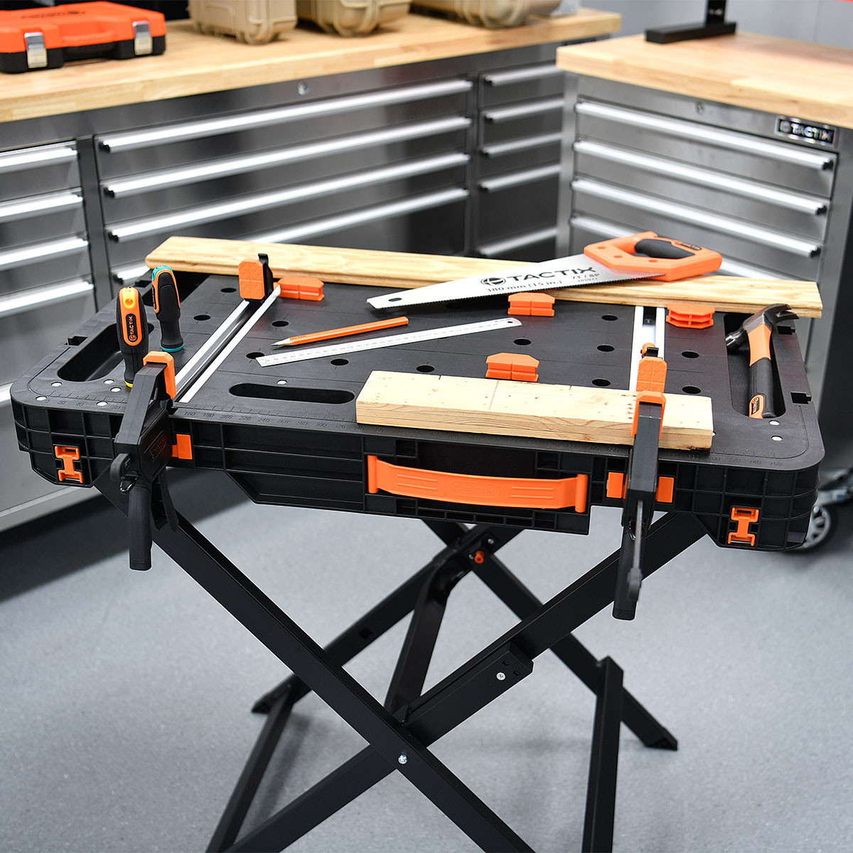 Tactix Folding Portable Workbench | Charlies