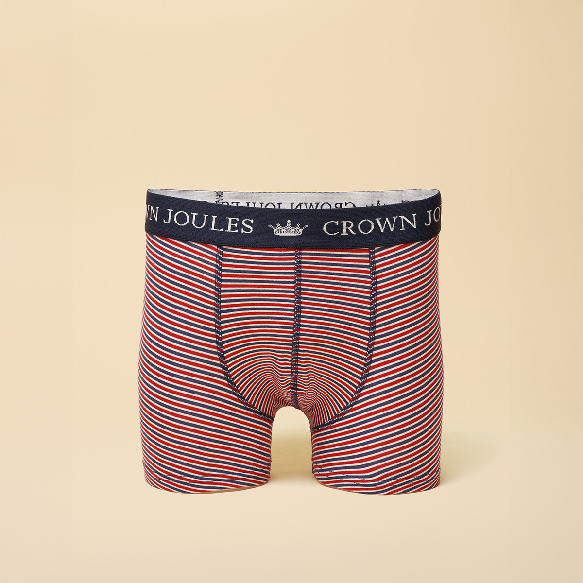 Joules Crown Joules Jersey Boxers, Red/Blue - 2 Pack | Charlies