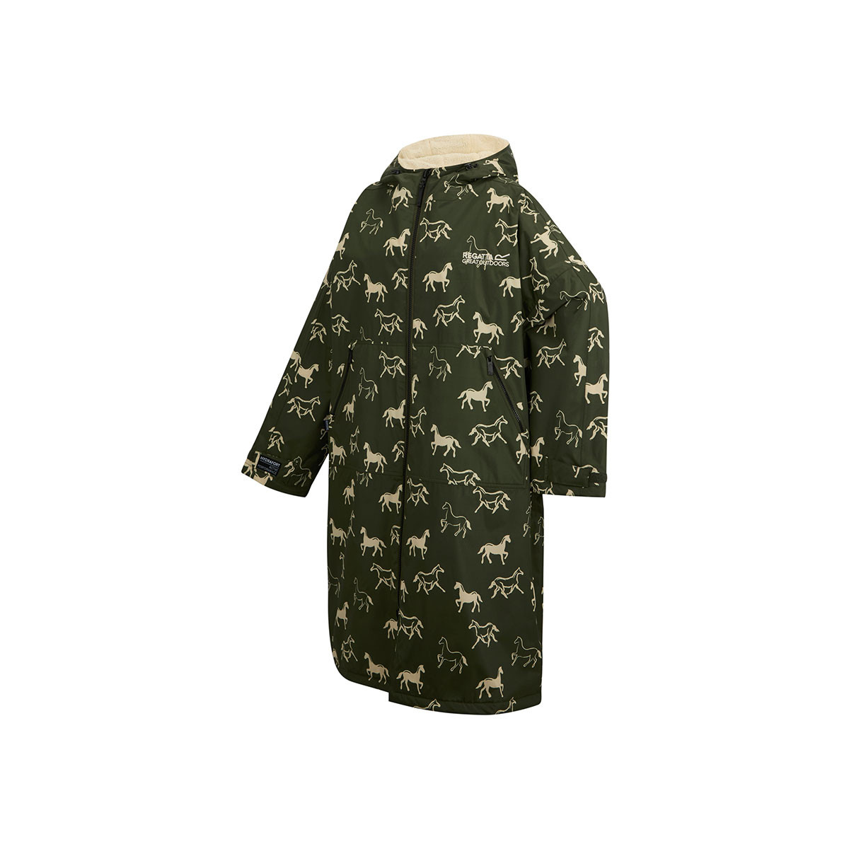 Regatta Adults Unisex Waterproof Changing Robe - Dark Khaki Horses ...