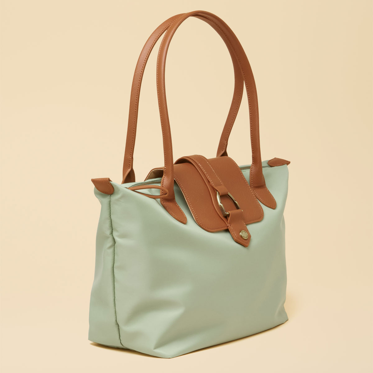Joules Edie Tote Shopper Bag, Large - Light Green | Charlies