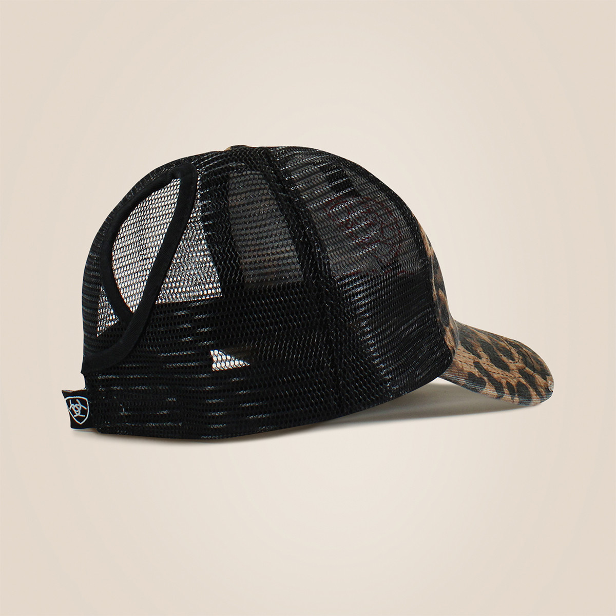 Ariat Women's Embossed Logo Cheetah Print Cap - Black | Charlies