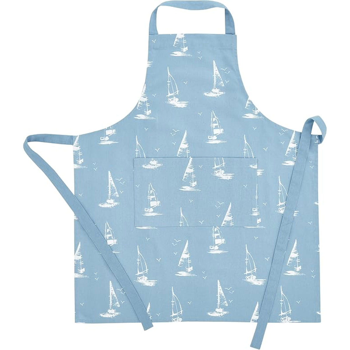 Catherine Lansfield Salcombe Boats Cotton Apron - Blue | Charlies